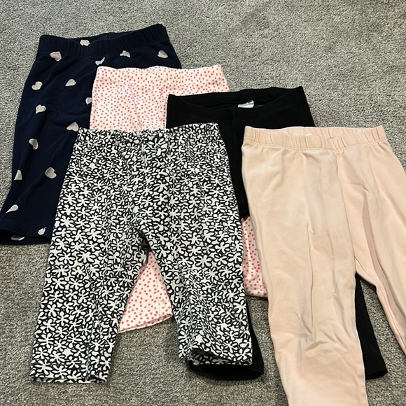 GAP | Bottoms | Gap Hm Marimekko Uniqlo Bundle Of Leggings 2t Hearts Polka Dots Pink Flower ...